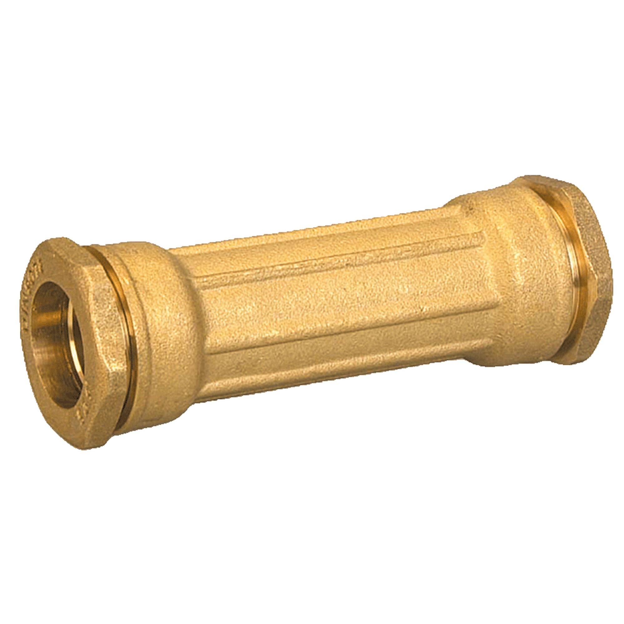 Jonction laiton égale longue compression ACS PE Ø32 | Leroy Merlin