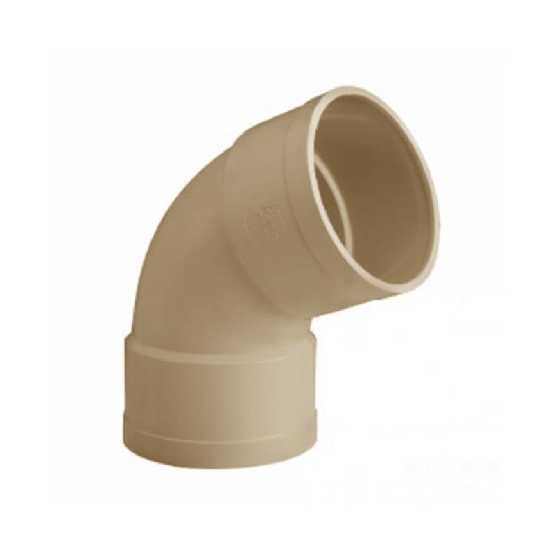 Coude 67°30 FF pvc Ø80mm - sable - dév.25cm GIRPI | Leroy Merlin