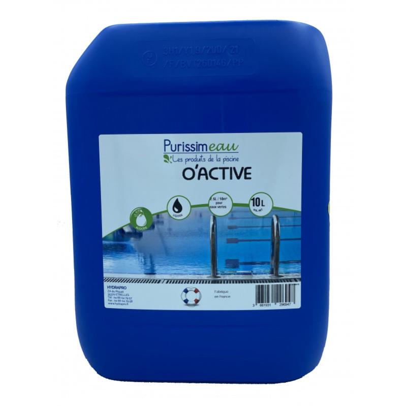 O'ACTIVE Oxydant traitement choc anti-algues pour piscine 10L ...