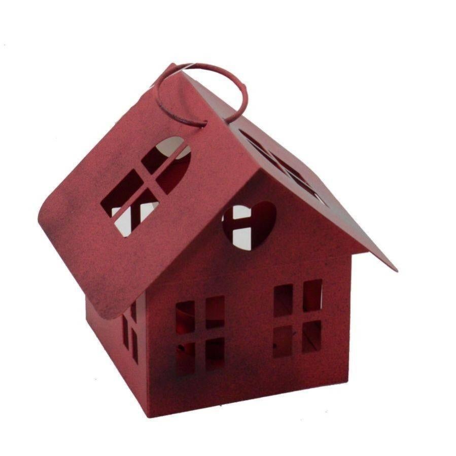 Lanterna a casetta bassa – set da 2 rosso | Leroy Merlin