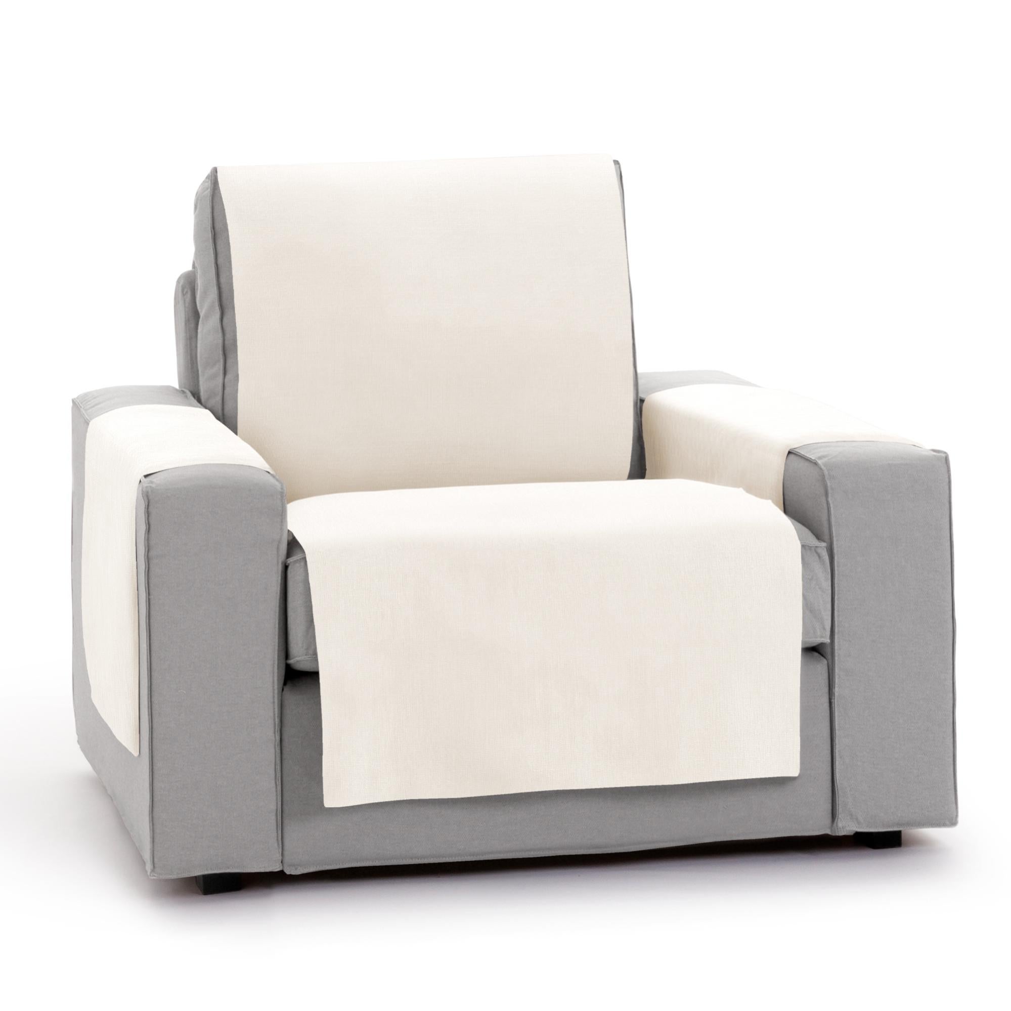 Housse de protection pour canapé Vipalia Royale 55 cm. Couleur ivoire ...