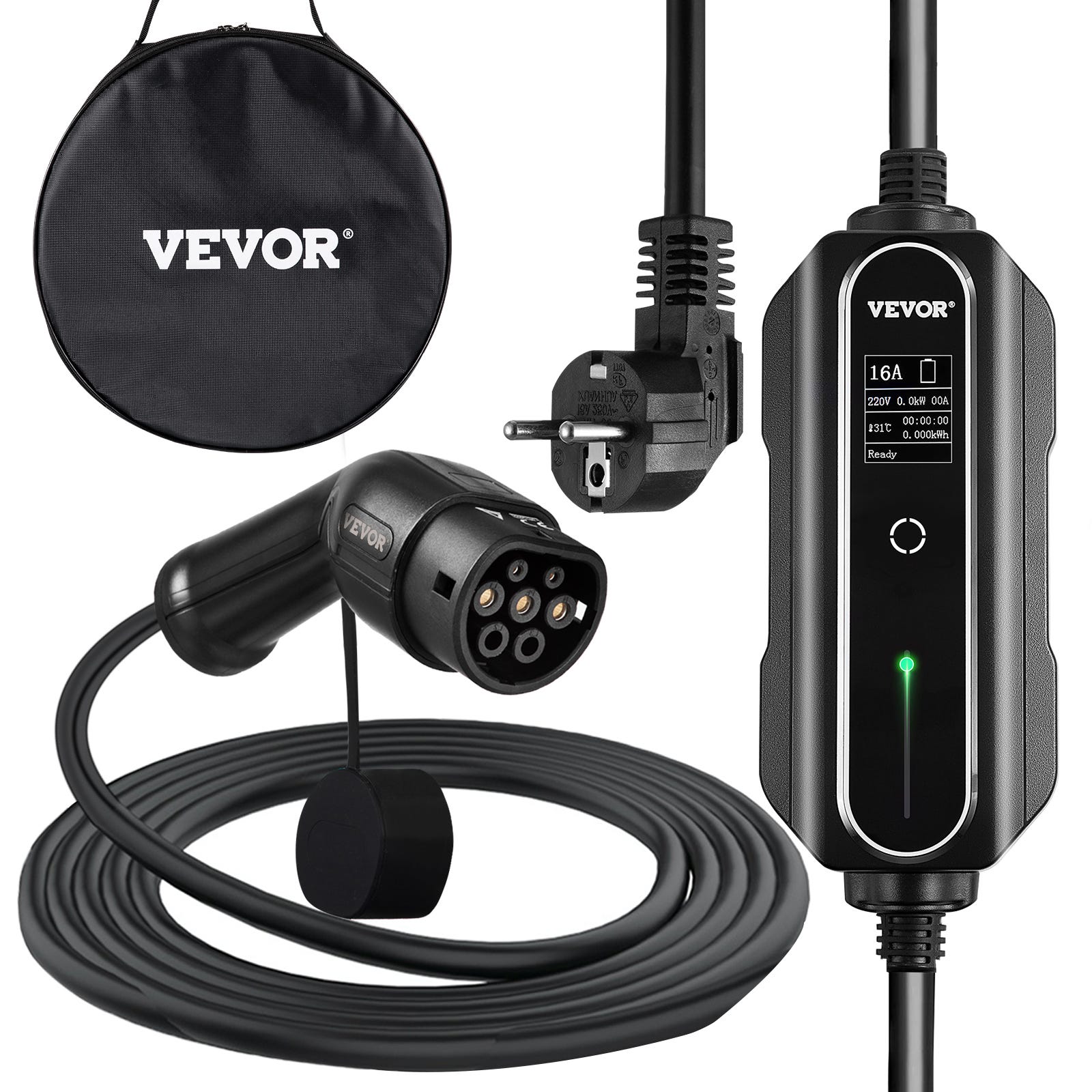 VEVOR Chargeur EV Portable 3,6KW 16A Chargeur voiture électrique 250V ... VEVOR Chargeur EV Portable 3,6KW 16A Chargeur voiture électrique 250V ...