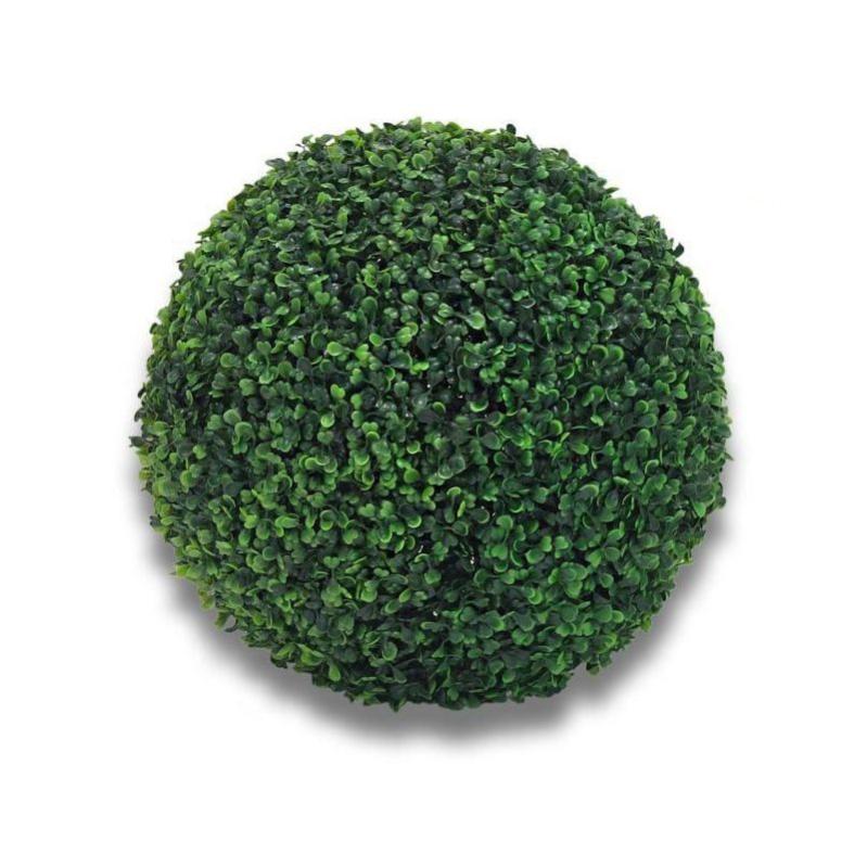 3 SFERE BOSSO ARTIFICIALE SINTETICA FOGLIE VERDI BUXUS FINTO PALLA 50 ...