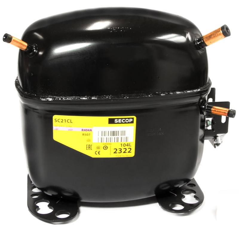 Compresor Secop Sc21Cl Lbp R404A R507 220v Baja Temperatura 20,95cm3 ...