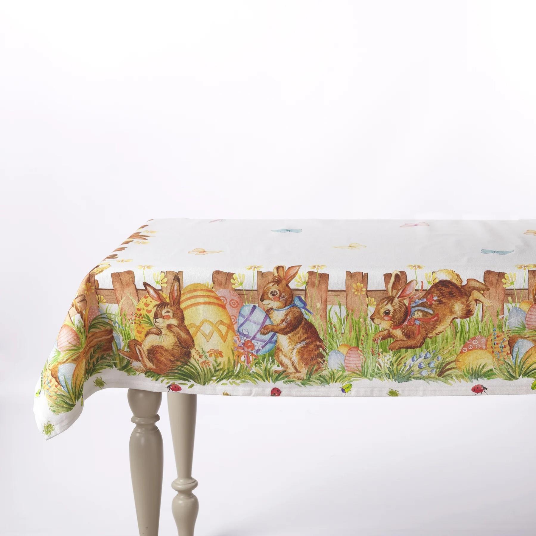 ACORO, TOVAGLIA DI PASQUA IN PANAMA. Misura rettangolare per 12 persone ...