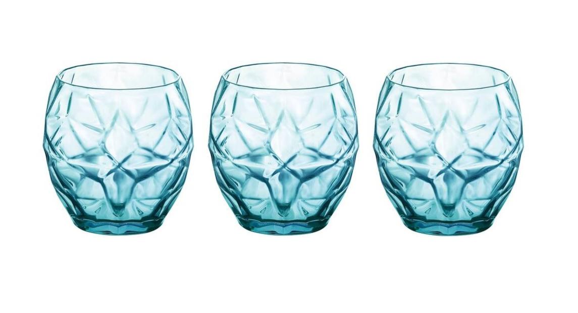 Bormioli Rocco Oriente set 3 biccieri Acqua cl 40 cool blue | Leroy Merlin