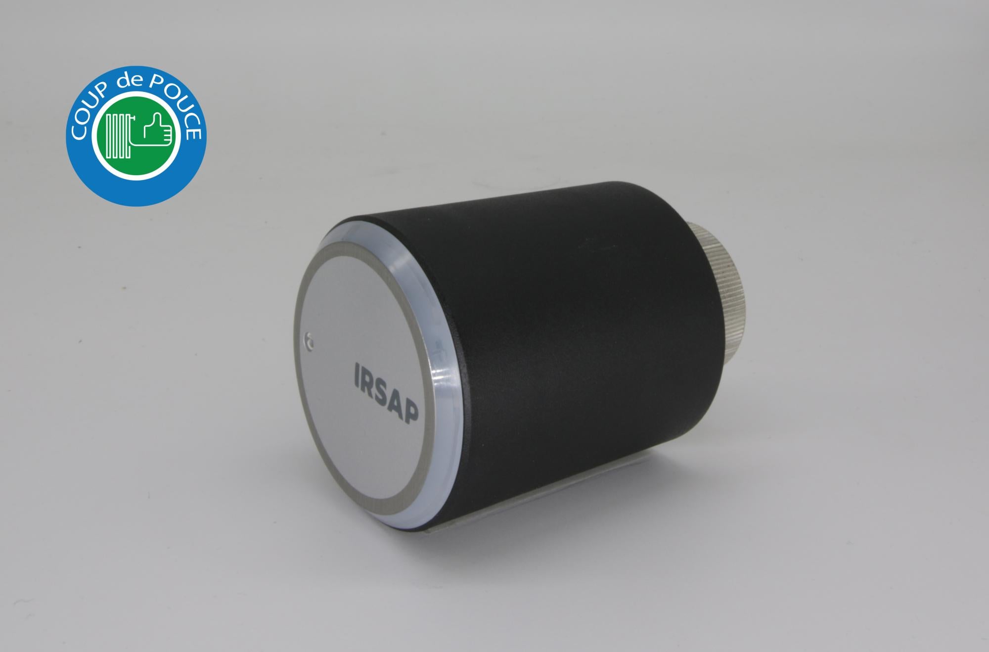 Tête Thermostatique/ Robinet Connectée Sans Fil IRSAP NOW - Noir Satiné ...