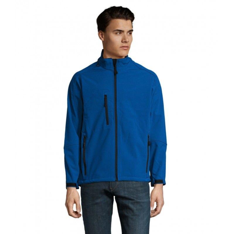 Sol's - Veste homme zippée softshell RELAX - Bleu Roi - M | Leroy Merlin
