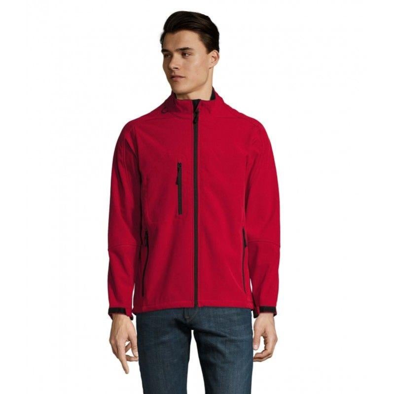 Sol's - Veste homme zippée softshell RELAX - Rouge Piment - 2XL | Leroy ...