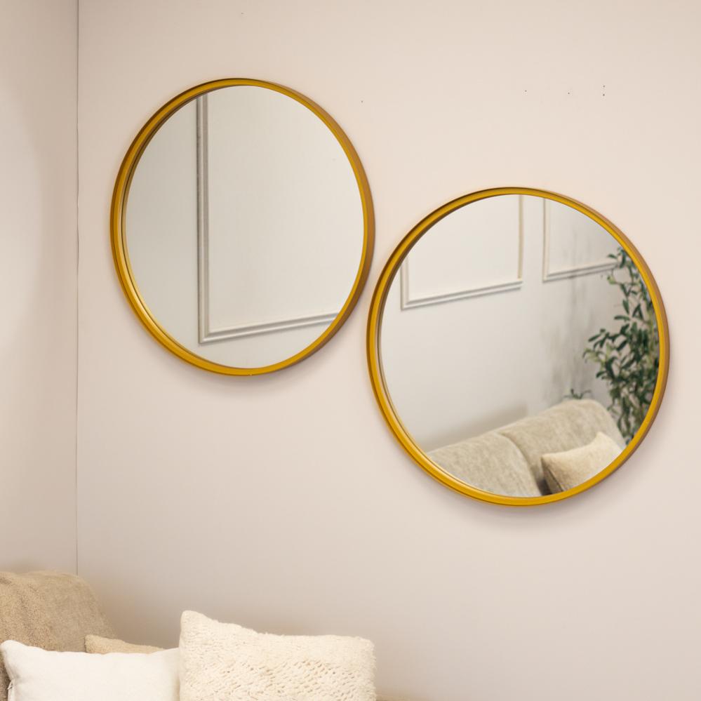 Stella Miroir rond set de 2 - métal gold Ø60 | Leroy Merlin