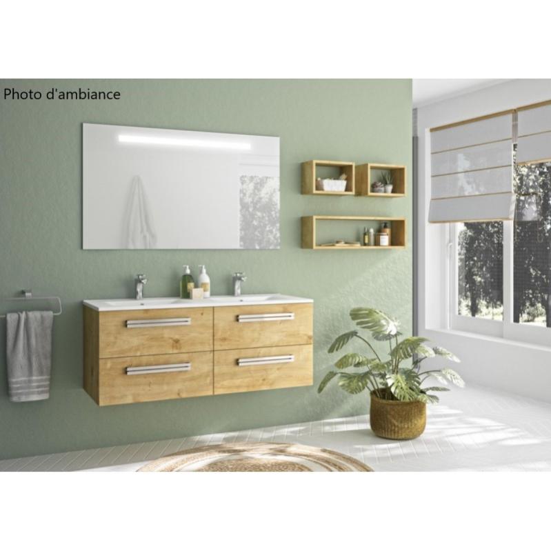 Meuble Niche Déco Mural ALTERNA Seducta Chêne Naturel Longueur 70cm ...