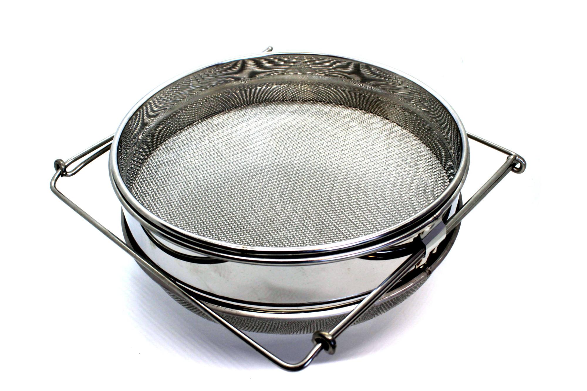 Double passoire en acier inoxydable à mailles fines diamètre 23 cm pour ...