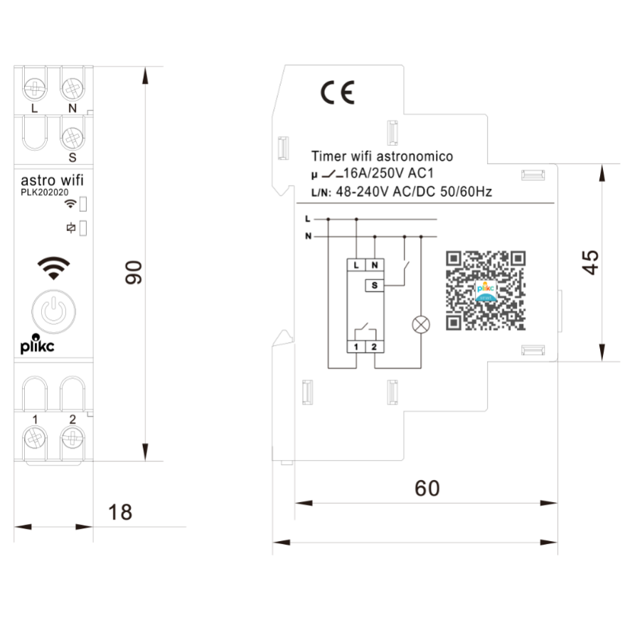 Astro WiFi - Timer/crepuscolare astronomico | Leroy Merlin