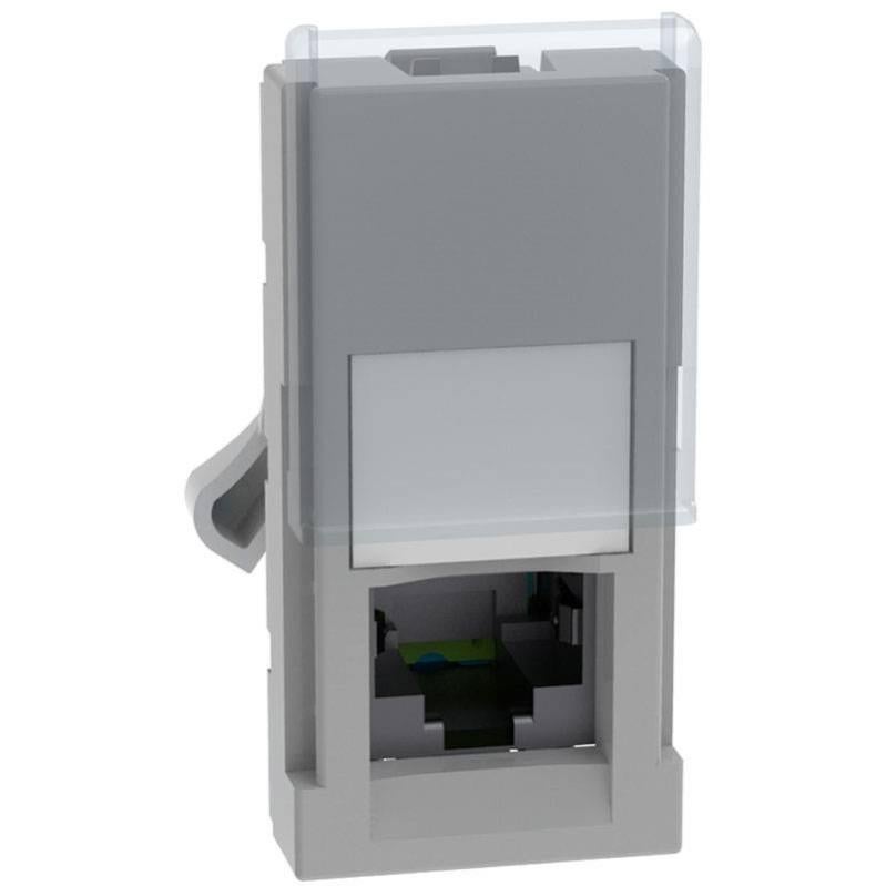 Toma de datos RJ45 Bticino MatixGO UTP CAT6 1 módulo gris JG4279C6 ...