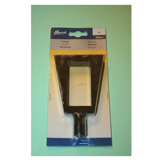 SWISH - TERMINALE/POMOLO PER BASTONI TENDE IN ACCIAIO NICKEL BLACK DOOR ...