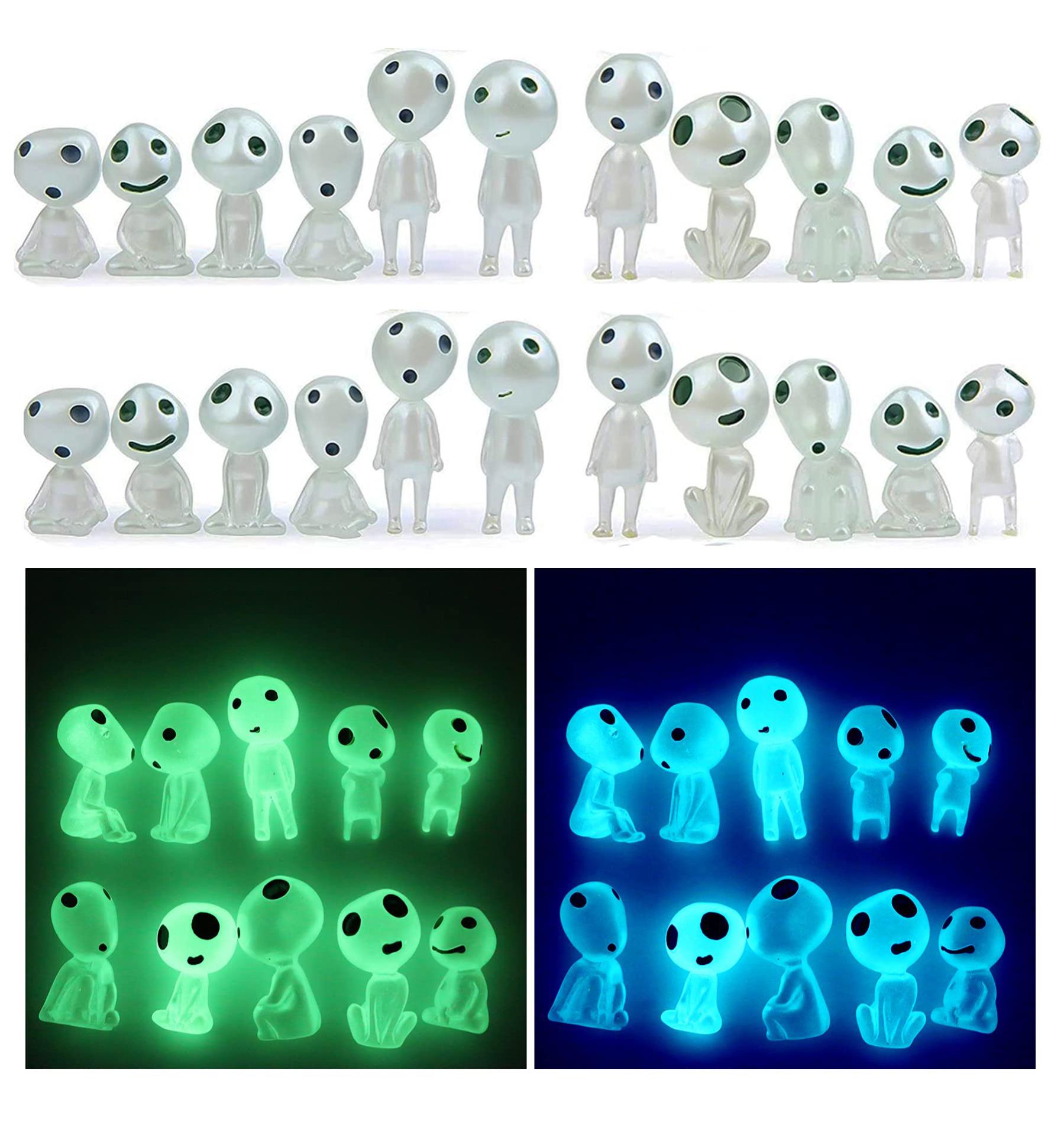 20 PCS Arbre Lumineux Elfes Esprit, Jardin Alien Decor Micro, Glow In ...