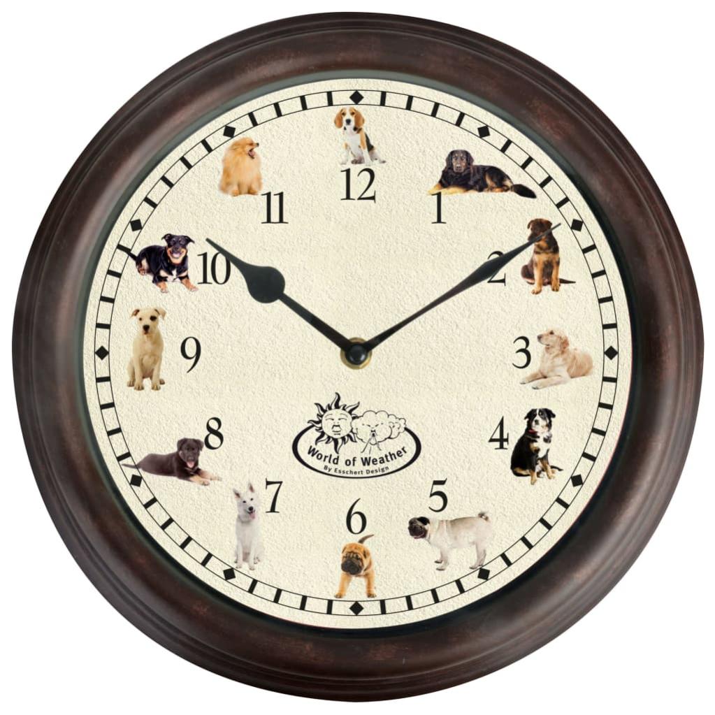 Esschert Design Horloge avec sons de chien | Leroy Merlin