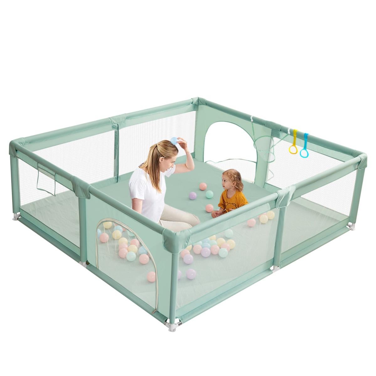 Box per bambini da 0 a 6 anni Box in rete 200x160x68cm Verde | Leroy Merlin