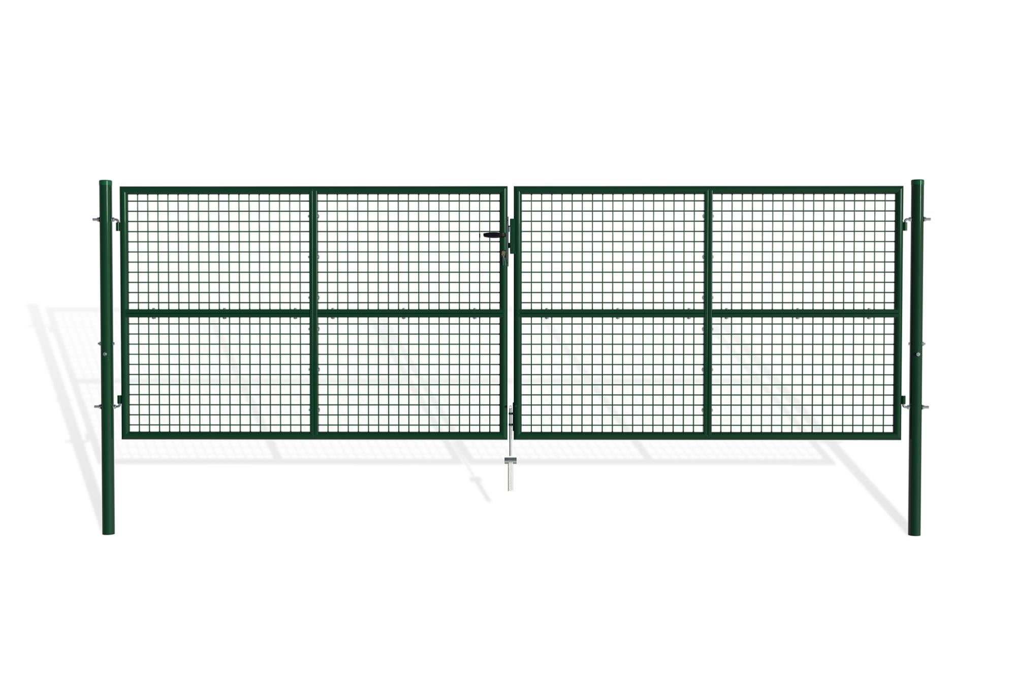Cancello a battente in rete metallica 4m OLGA 400B130 Verde | Leroy Merlin