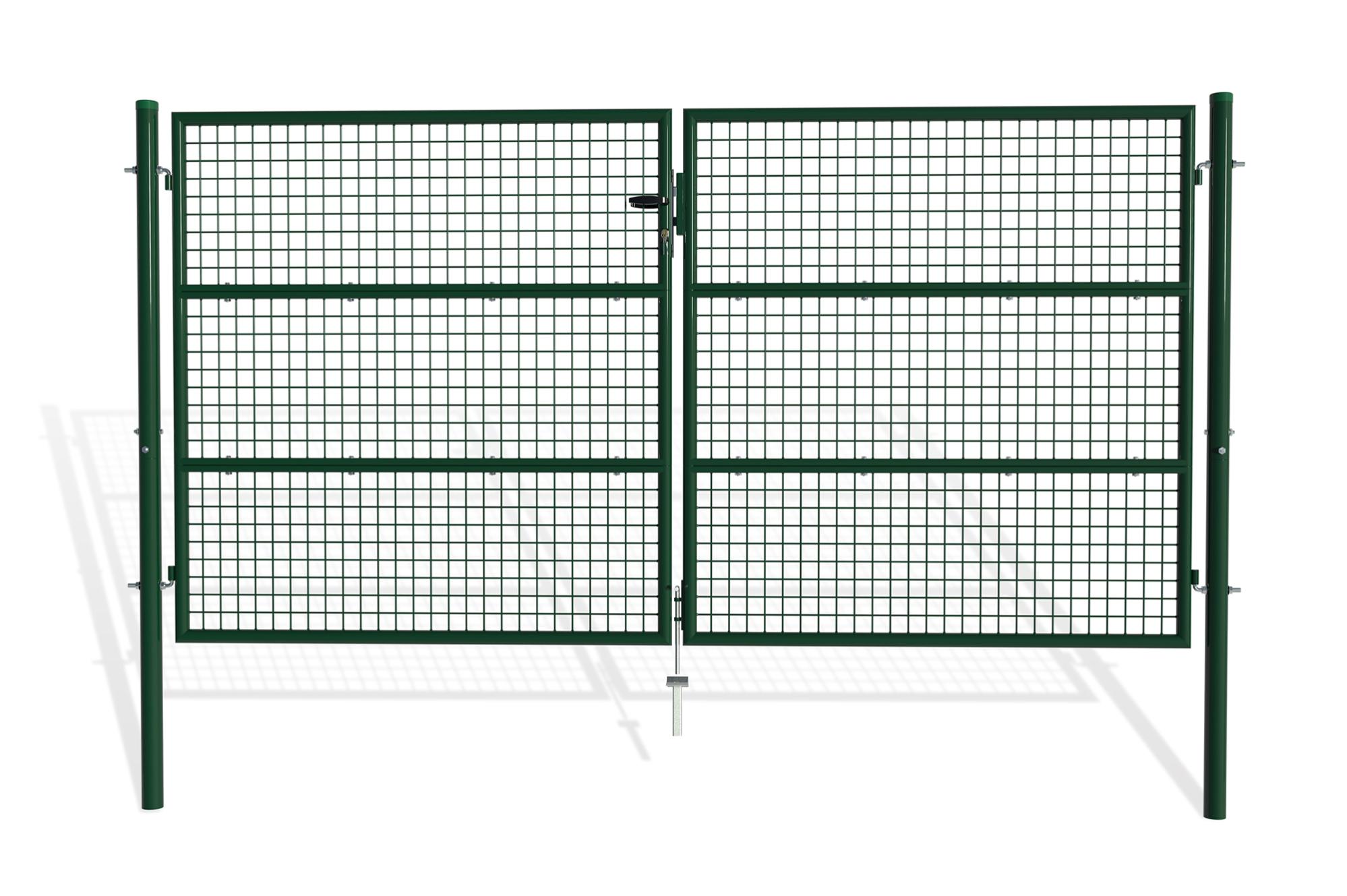 Cancello a battente in rete metallica 3m OLGA 300B150 Verde | Leroy Merlin