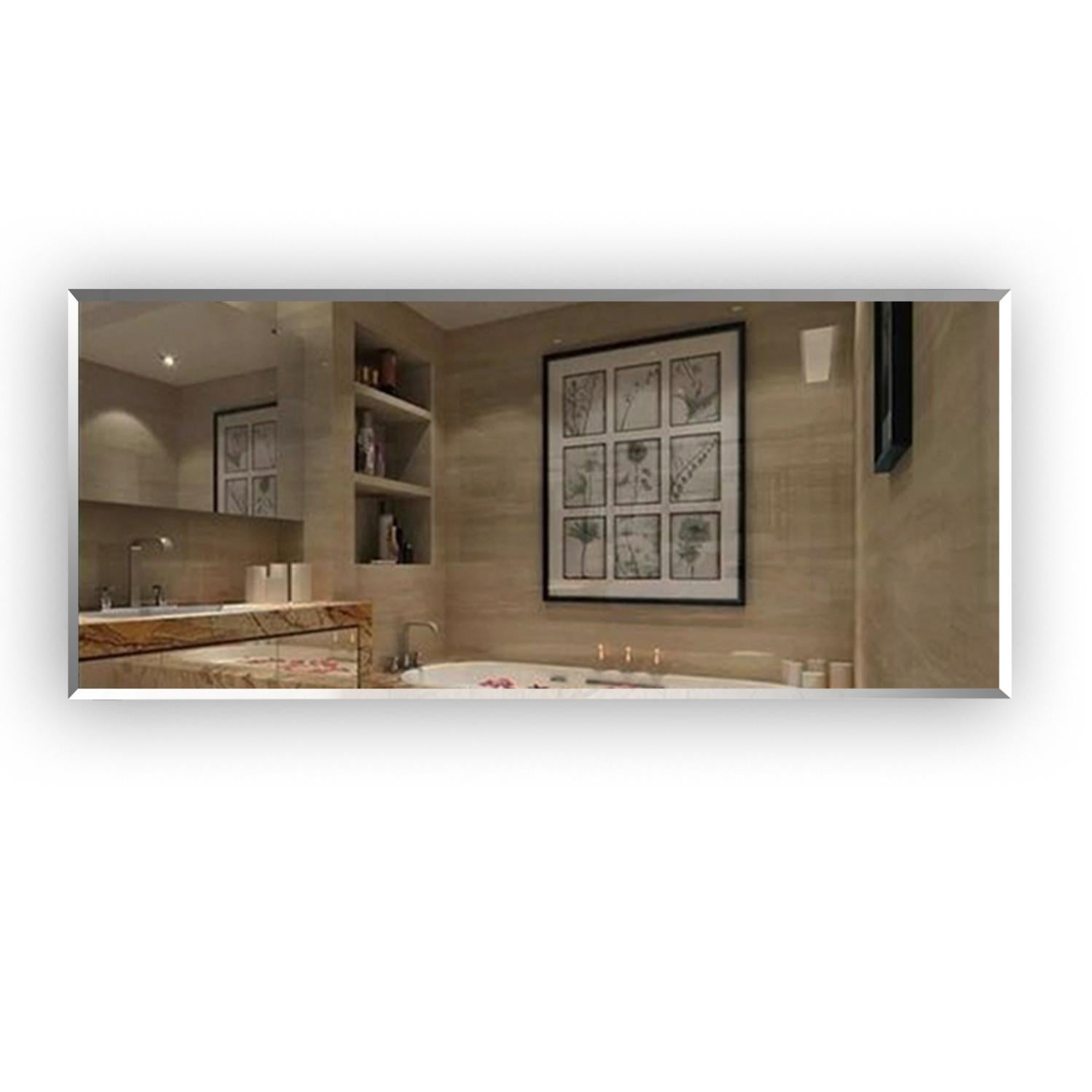 Specchio Cosmetico Quadrato 45×120cm con Vetro 5mm Esente da Rame ...