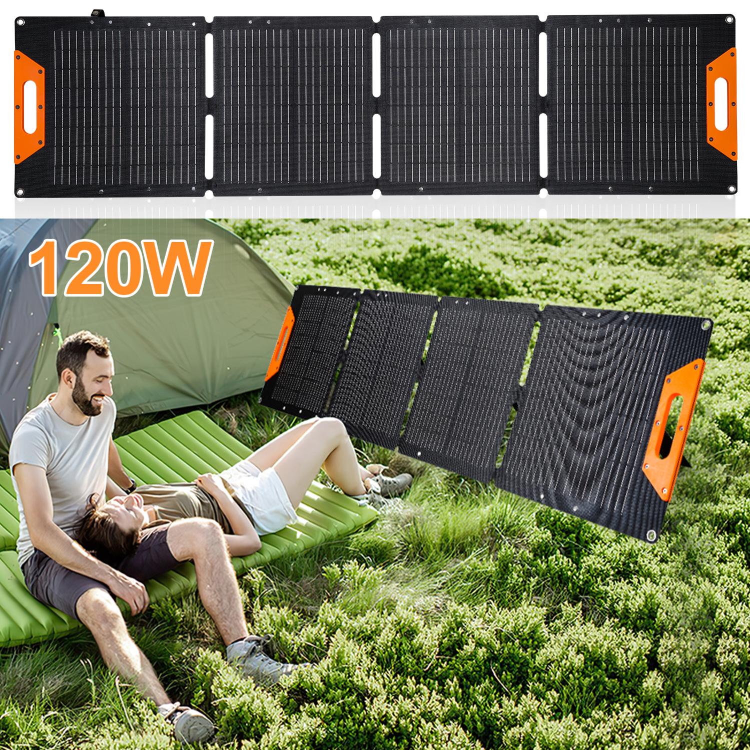 Panel Solar Monocristalino 120W Montado en Balcón Panel Solar Plegable ...