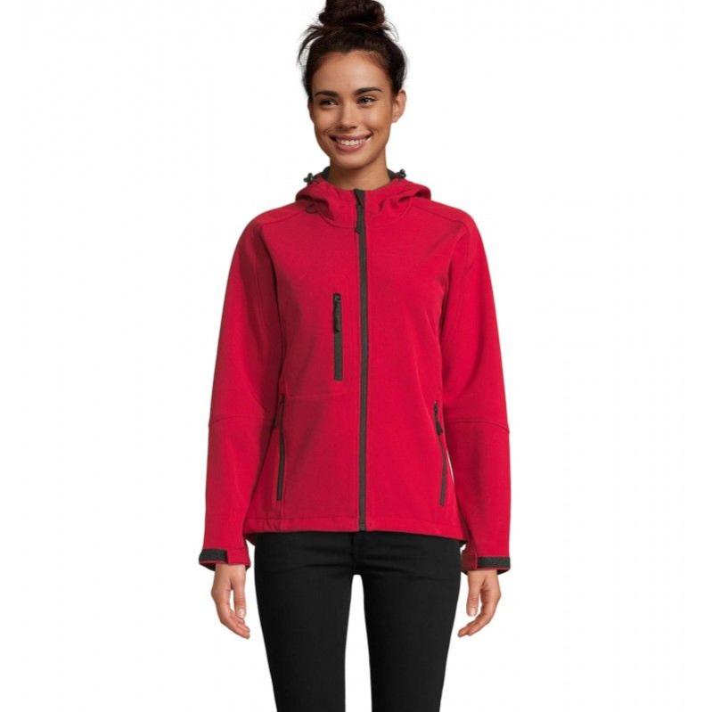 Sol's - Softshell femme à capuche REPLAY WOMEN - Rouge Piment - XL ...