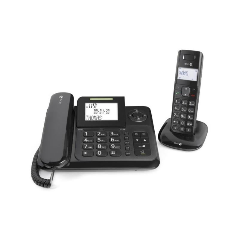 Combo téléphone filaire + combiné sans fil Doro Comfort 4005 | Leroy Merlin