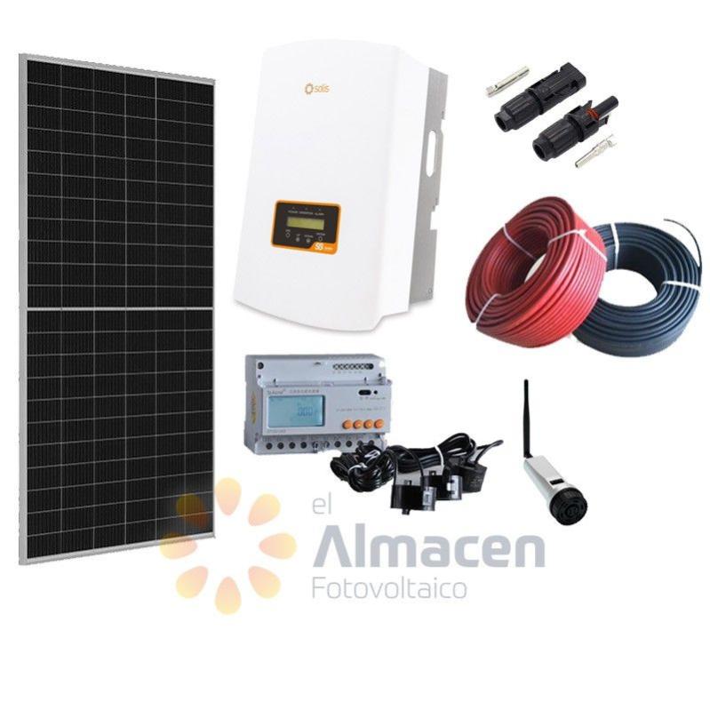 Kit solar fotovoltaico autoconsumo con Solis trifásico 10kWp 44341Wh ...