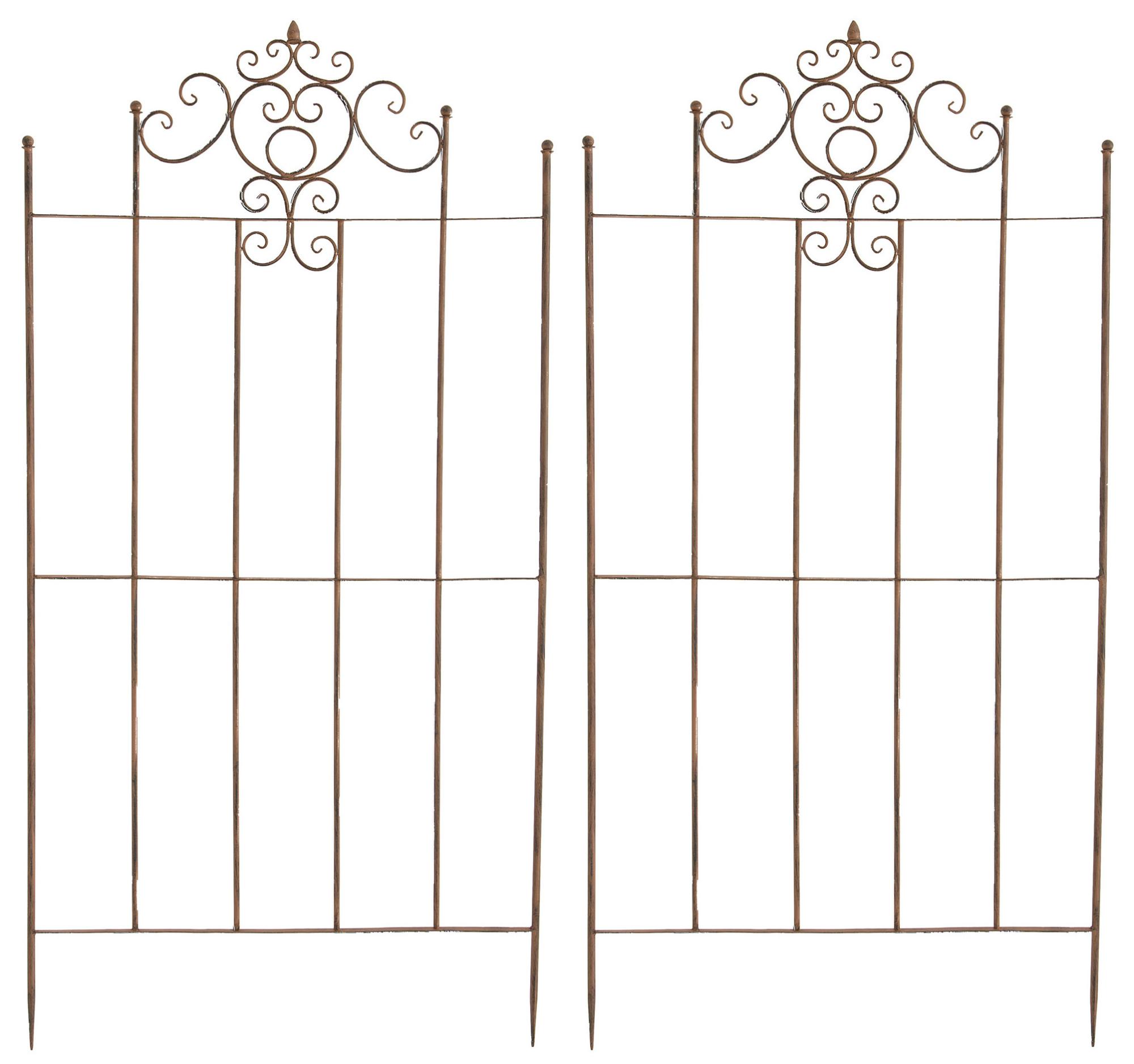 Set di 2 Trellis Paula 170 x 86 cm antico marrone | Leroy Merlin