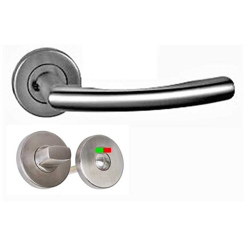 Paire de Poignée de Porte sur Rosaces "ELSA Ronde" - +1 Paire de ...