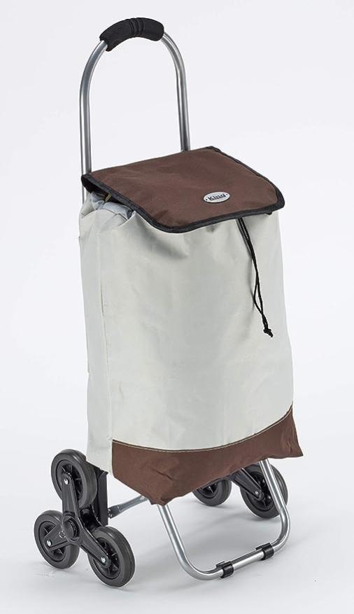 King Home TROLLEY SPESA TRIO NERO BICOLOR impermeabile 32x25x88h cm ...