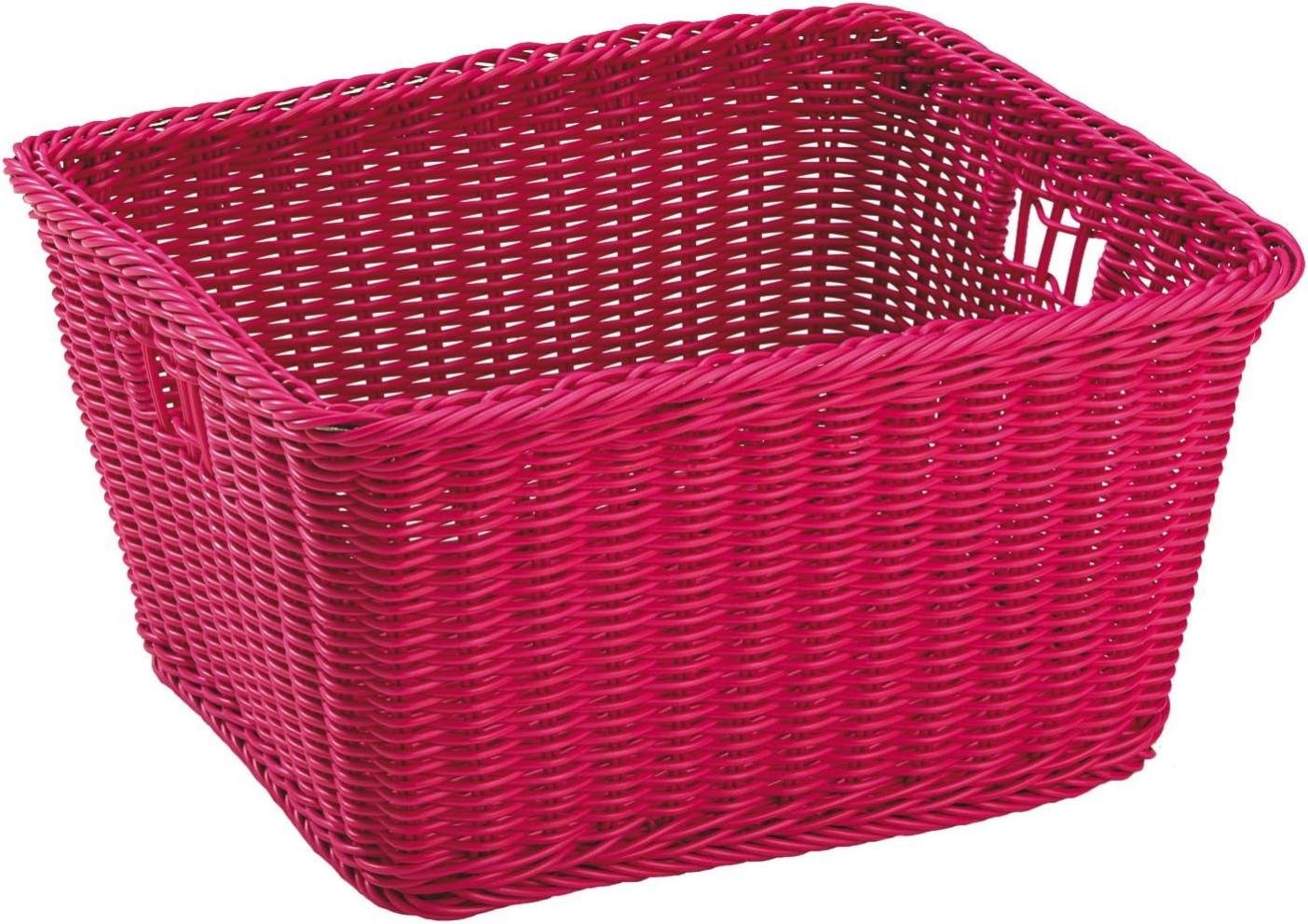 King Home 'JOY' FUCSIA SYNTHETIC WINE BASKET 40x34,5x22h cm | Leroy Merlin