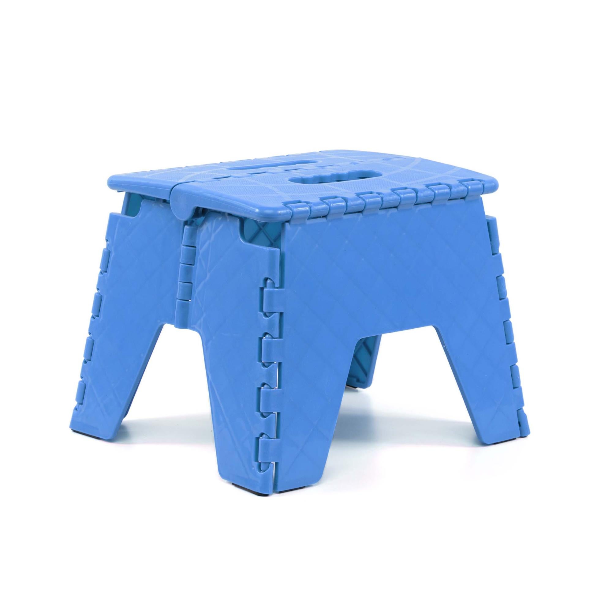 Tabouret Pliant PVC - Bleu (21 cm x 25 cm) | Leroy Merlin