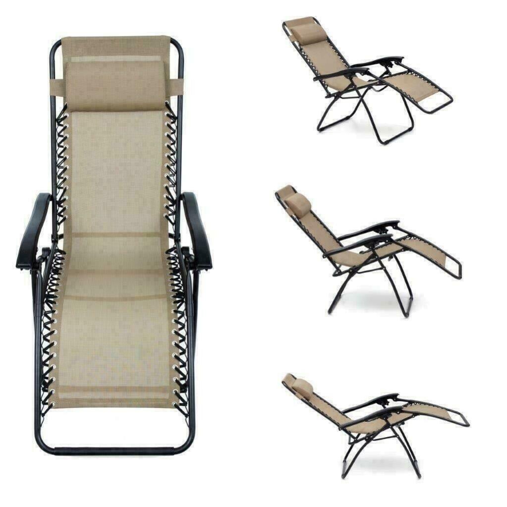 Sedia a sdraio da giardino poltrona relax per campeggio mare piscina ...