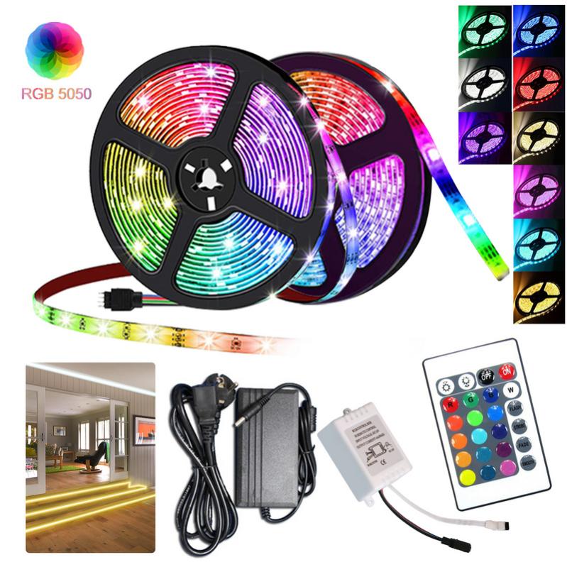 Striscia Led, Strisce LED Luci Led Camera da Letto, Led Striscia RGB ...