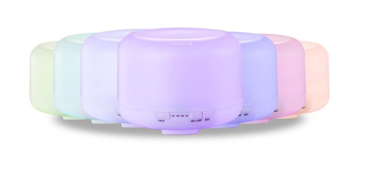 Diffusore Aromi 300 ML Con Illuminazione Led 7 Colori Con Timer ...