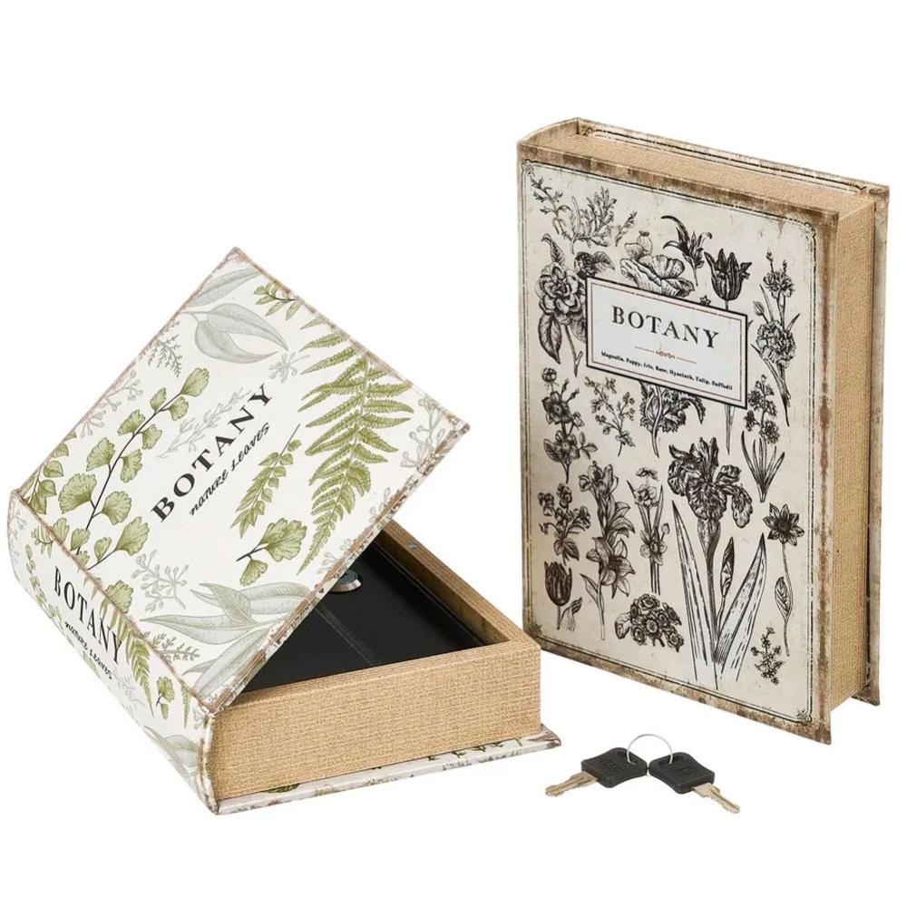 Cassaforte Cassetta Di Sicurezza Finto Libro Botanica 2 Chiavi ...