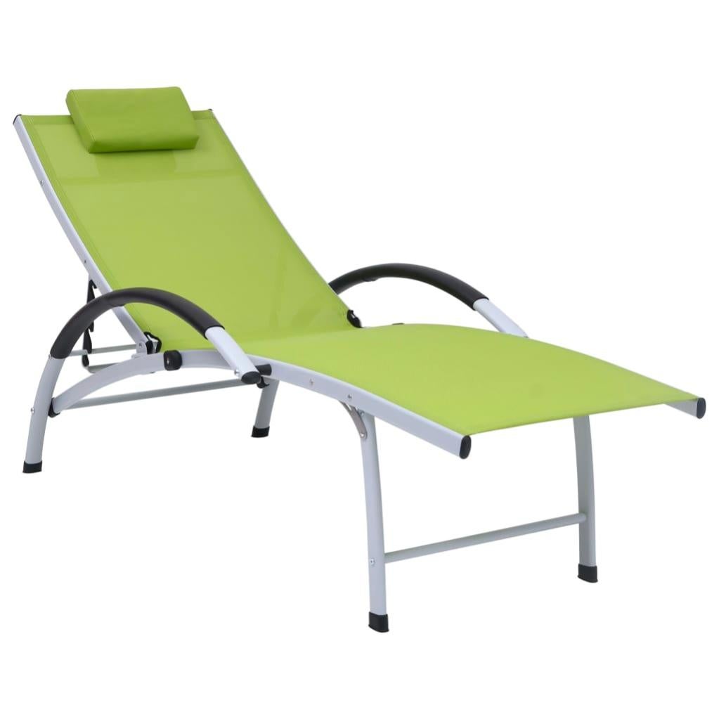Transat chaise longue bain de soleil lit de jardin terrasse meuble d ...