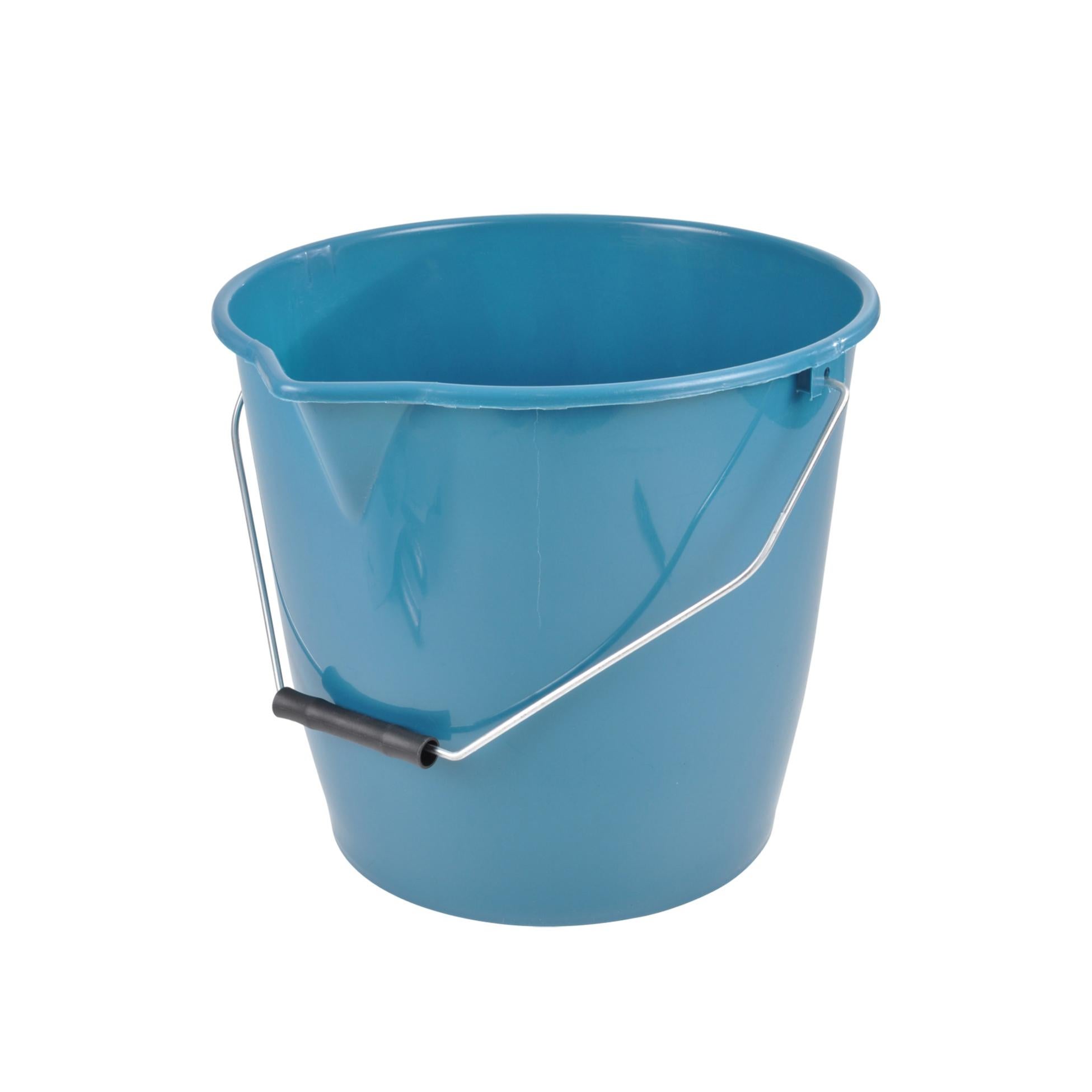 Seau plastique 12L avec bec et anse metal bleu paon | Leroy Merlin