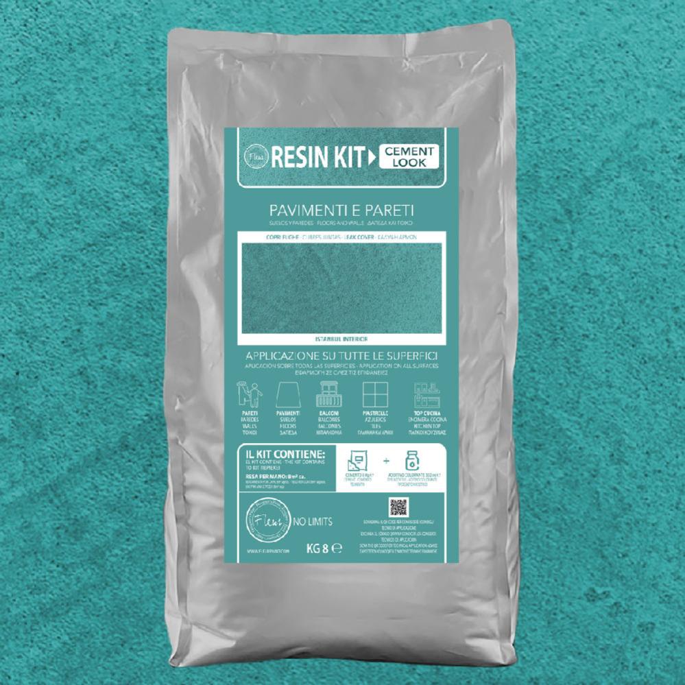 Kit Resina Cemento Fleur in Polvere per Pavimenti Piastrelle 8 Kg ...