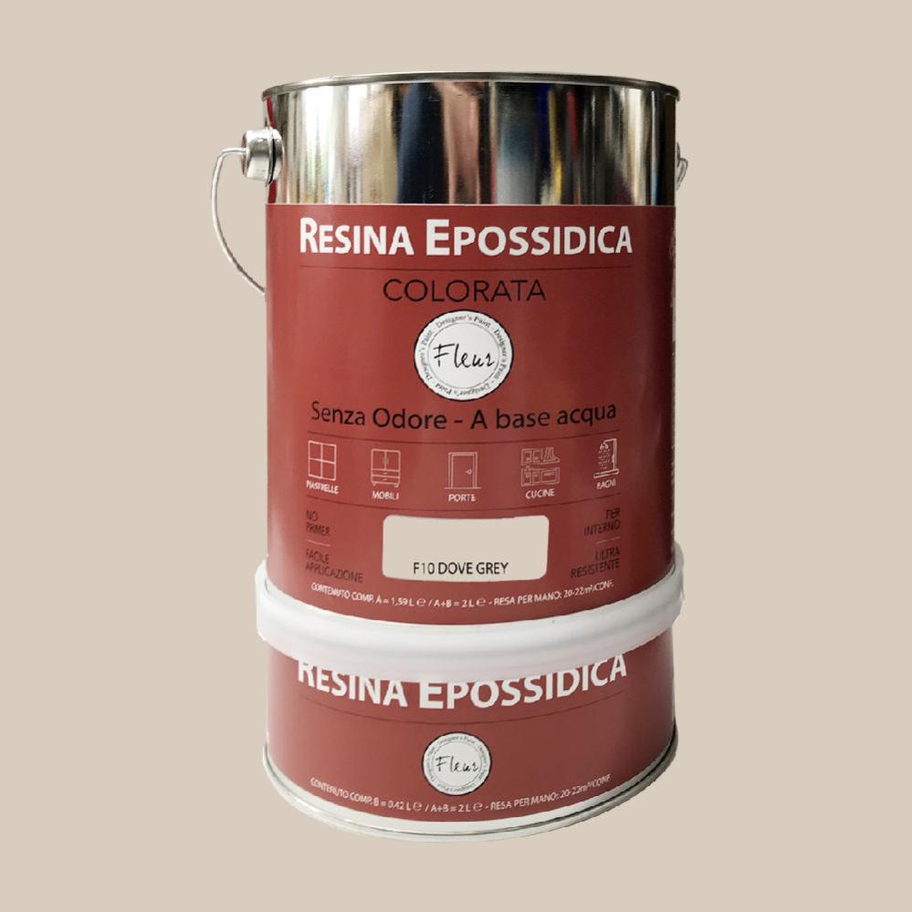 Resina Epossidica Colorata Satinata Fleur Alta Resistenza ad Acqua ...