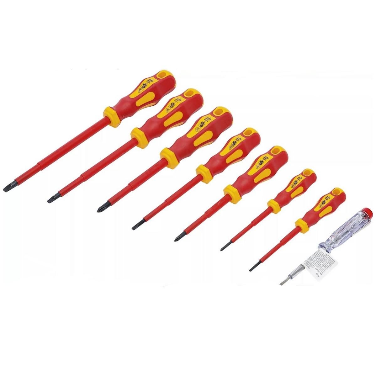 JEU DE 8 TOURNEVIS D'ELECTRICIEN ISOLES BGS TECHNIC | Leroy Merlin