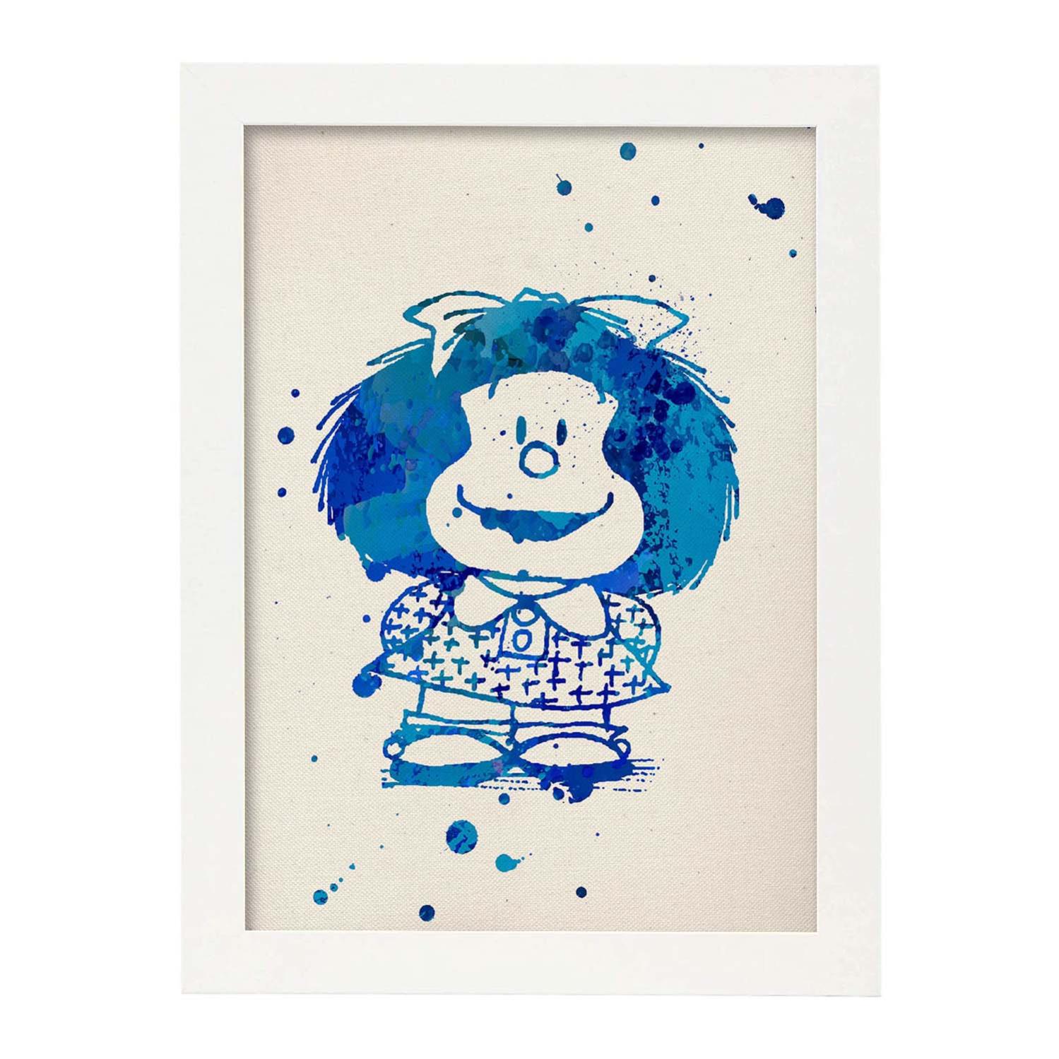 Poster Blu Mafalda. Color Mafalda Poster Per Bambini, Ti Dissolvi Dall ...