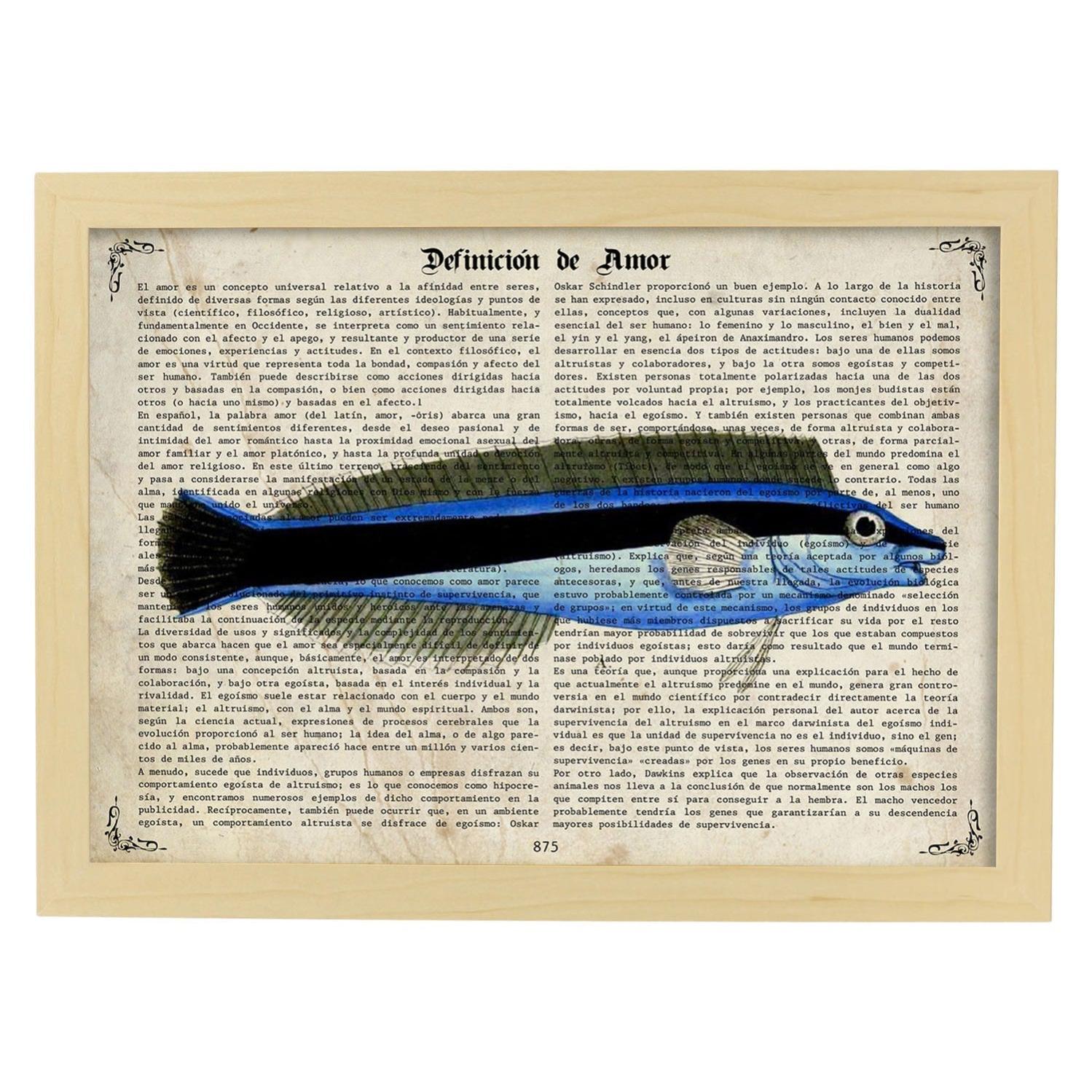 Affiche De Poisson Marin. Petroscirtes Feuille De Définition ...