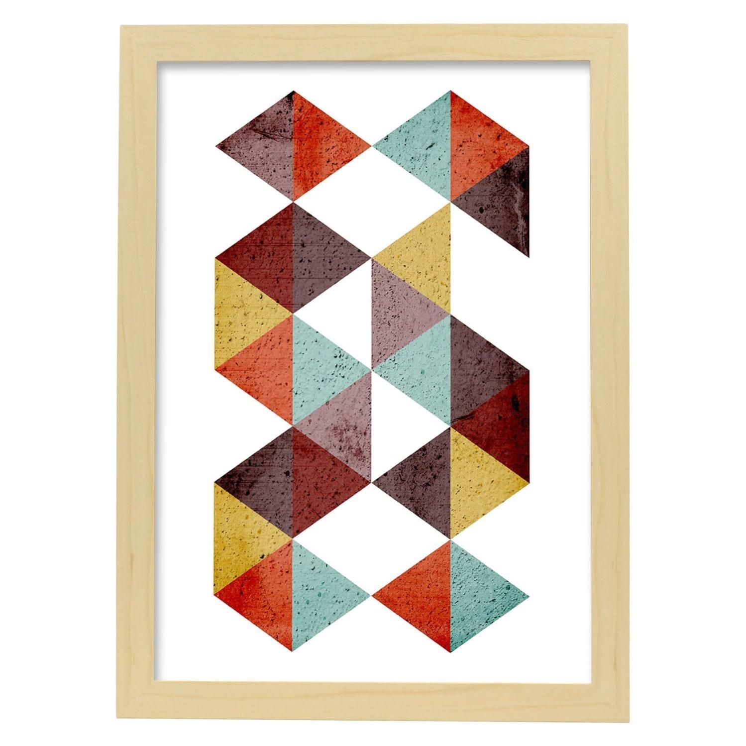 Disegno Geometria Colorato. Otone 5 Geometrico Lamina, Illustrata Con ...