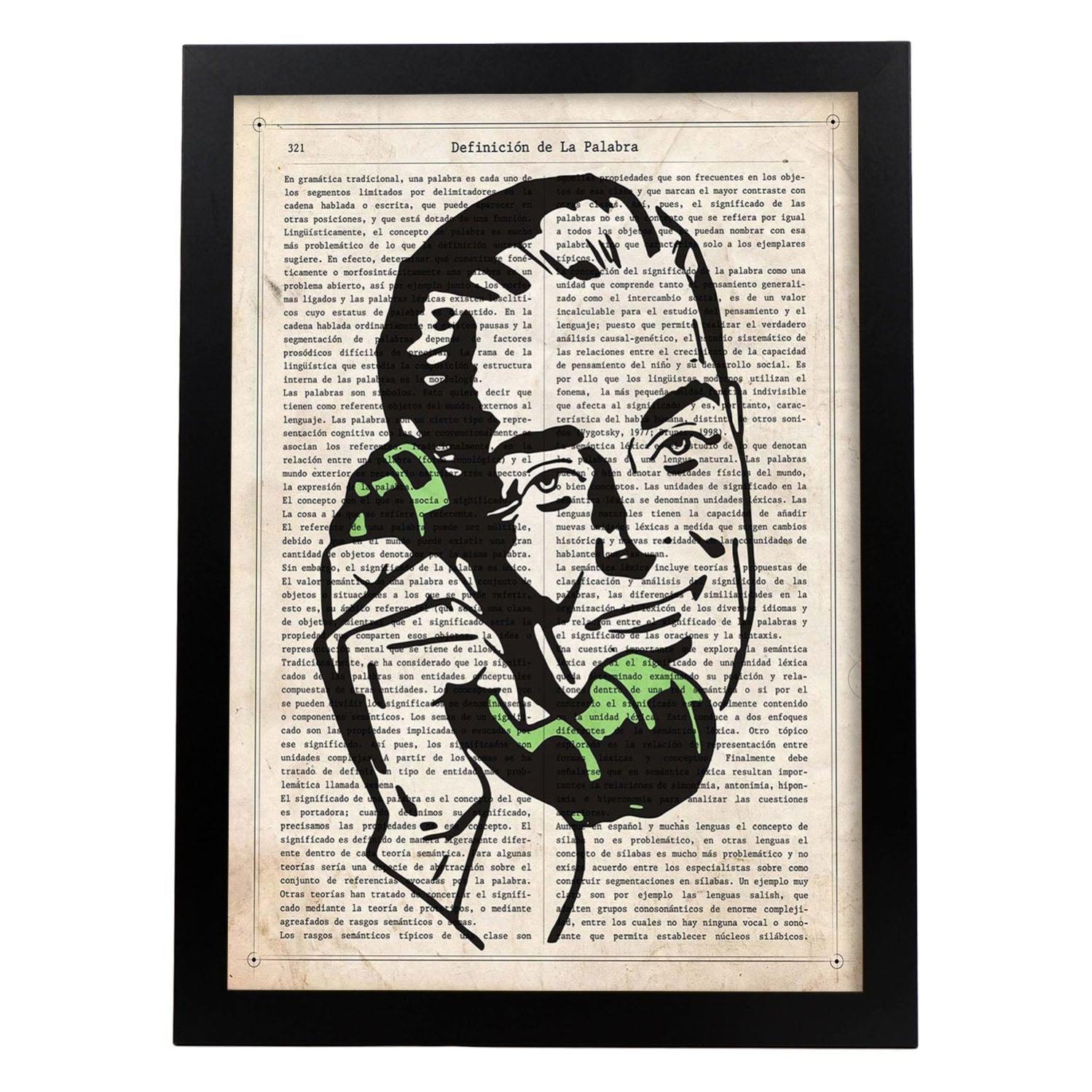 Pop Poster Art. Foglio Da Uomo Al Telefono. Disegni Colorati Con Arte A ...