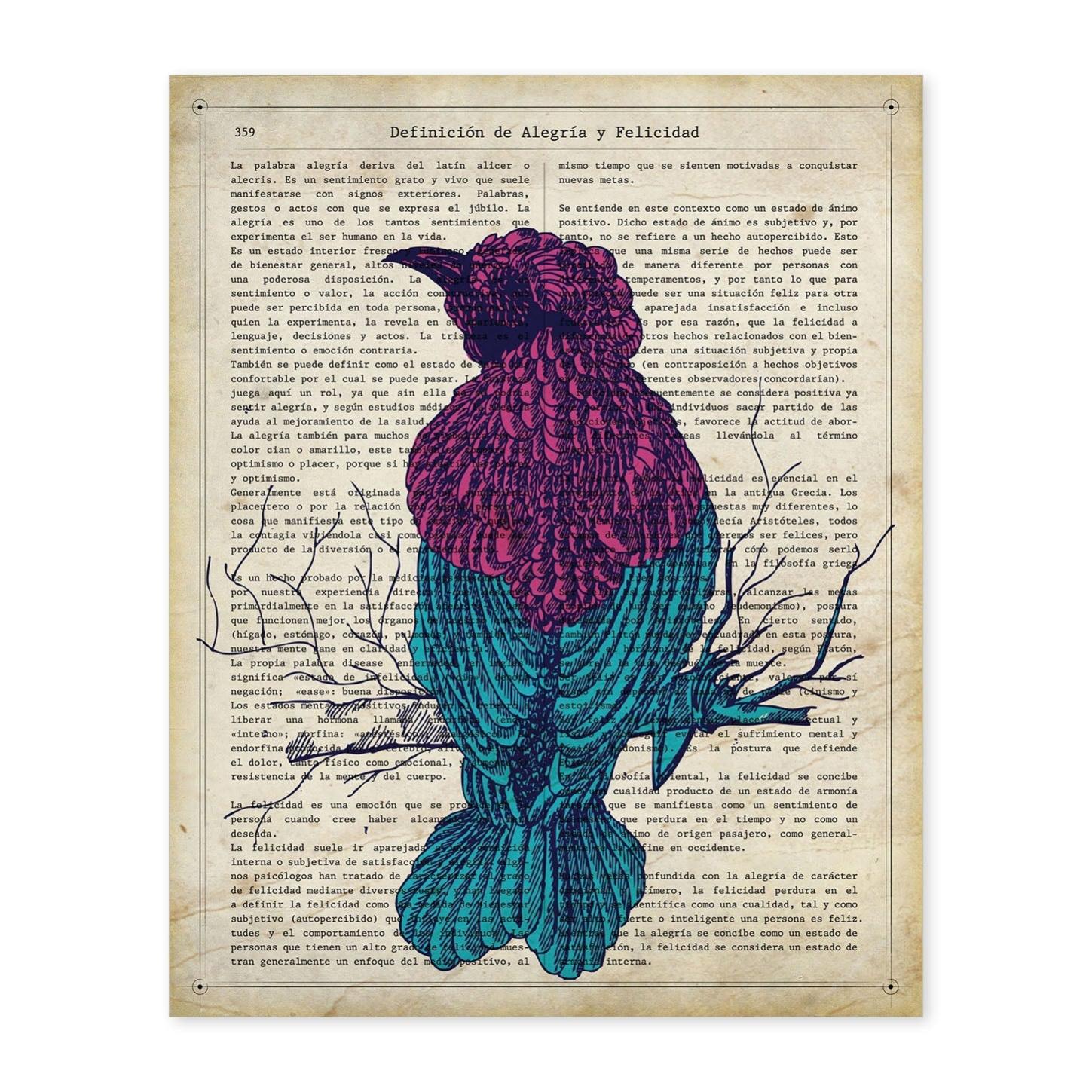 Poster Di Colibri. Sheet Per Animali Con Definizioni. Regalo Per Gli ...