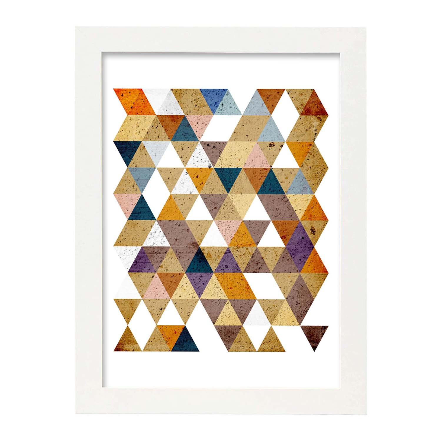 Disegno Geometria Colorato. Lamina Geometrica Otone 4, Illustrata Con ...