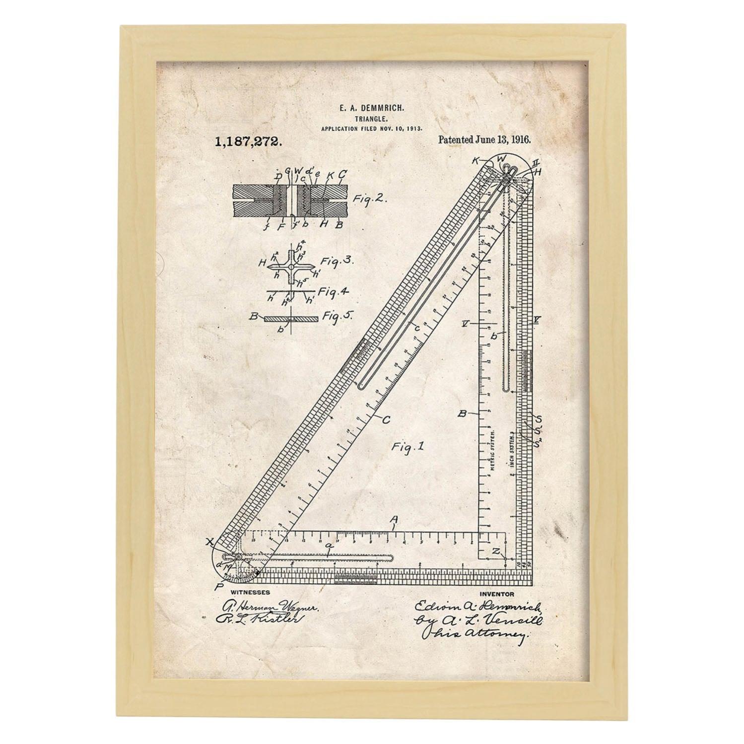 Poster Di Brevetto Della Squadra. Antico Foglio Di Design Dei Brevetti ...